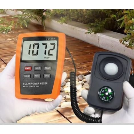Luxmètre Numérique, LX107 Illuminometre Compteur D'énergie Solaire ...