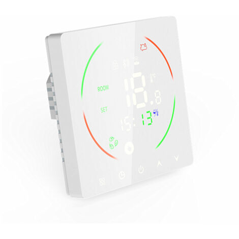 Thermostat WiFi intelligent 16 A AC 90 V-240 V avec écran couleur tactile intelligent ...