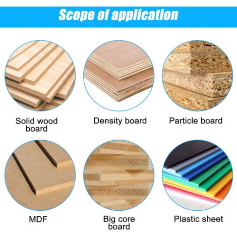 Lot de 4 Fraise Defonceuse 8mm, Fraise Avec Palier Supérieur, Routeur de Fraise à Bois, Outils ...