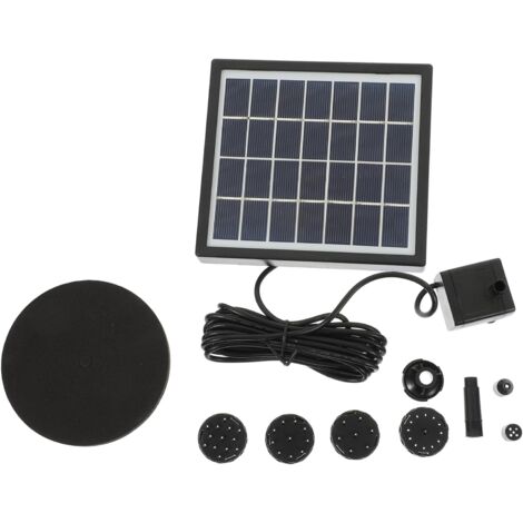 1 ensemble de pompe de fontaine de jardin petite pompe à eau de fontaine solaire pompe de bassin ...