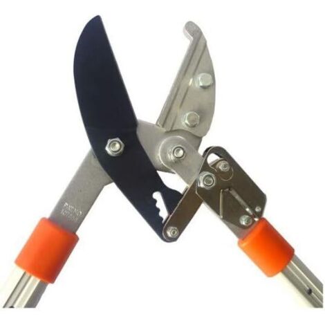 Garden Factory – Coupe-Branches à Crémaillère Télescopique Manches en Aluminium 60-100 cm Lame ...