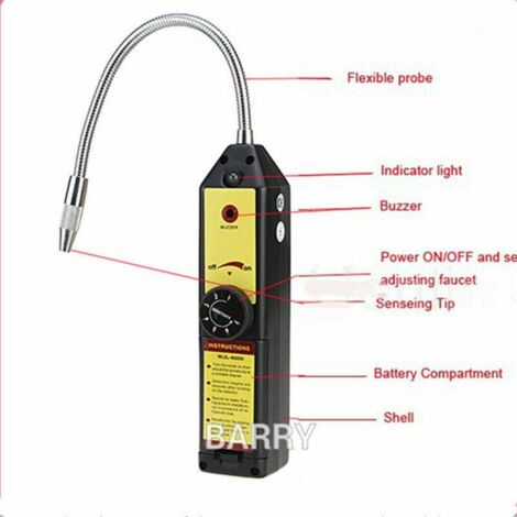 Détecteur de fuite de gaz fréon CFC HFC analyseur de gaz halogène gaz ...