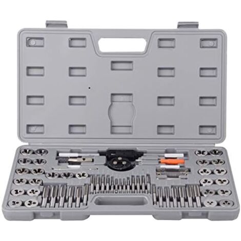 Lot de 60 tarauds et filières standard en alliage'acier et acier allié SAE - Filetage grossier ...