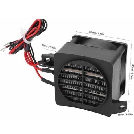 Réchauffeur d'air en céramique PTC 220V 300W Réchauffeur PTC avec ventilateur Thermostat ...