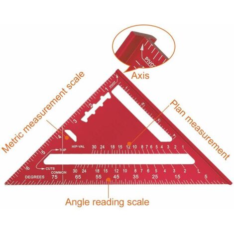 ÉQUERRE DE CHARPENTIER MÉTRIQUE Milwaukee 4932472124