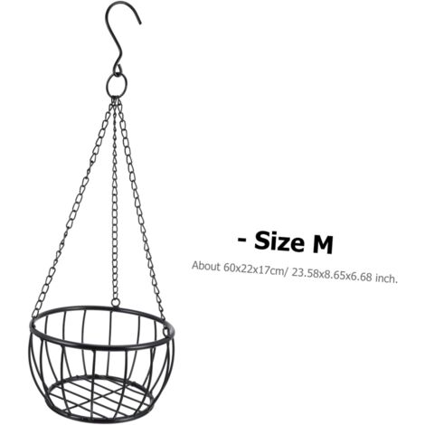 Wrought iron hanging planters Metal hanging planters Wall planters ...