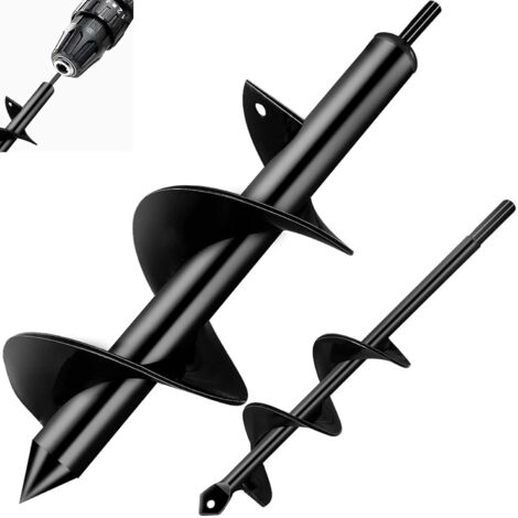 Foret hélicoïdal de Jardinage - 4x22cm et 8x30cm - pour perceuse sans ...