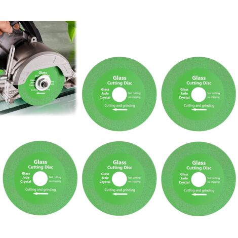 Glass Cutting Disc, 5PCS Diamond Disc, Diamond Blade Angle Grinder for ...
