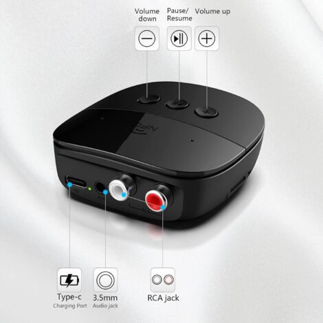 BR06 Pro Récepteur Bluetooth 5.2, Adaptateur Bluetooth pour Chaine Hi ...