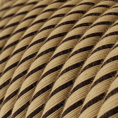 Câble textile Tabac coton et jute Vertigo - L'Original Creative-Cables ...