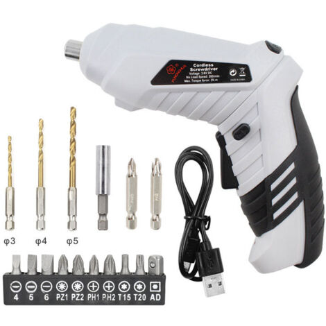 Mini-Akku-Elektroschrauber mit Akku – 1300 mAh Lithium-Akku – 10 ...