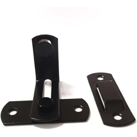 Black Stainless Steel Latch 90 Degree Large Specialized Door Lock Barn ...