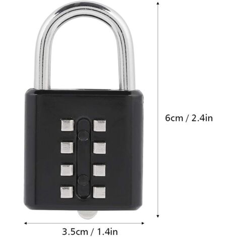 bit combination padlock, 8 bit combination anti-theft padlock ...