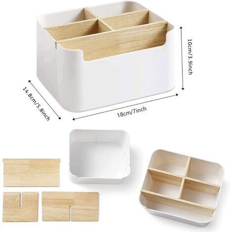 Remote Control Holder, 5 Compartment Remote Control Organizer, Remote ...