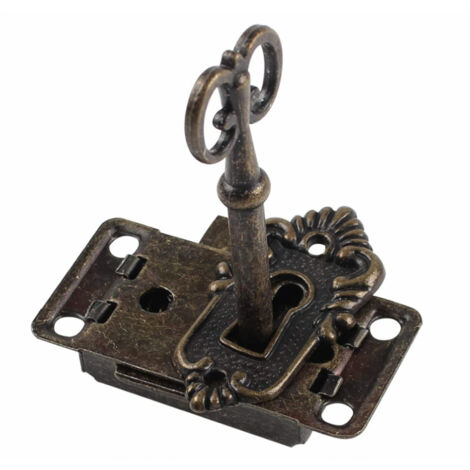 Set of 2 Zinc Alloy Drawer Lock Classic Vintage Cabinet Door Lock ...
