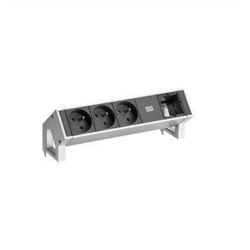 Bachmann DESK2 multiprise de table inox design bureau