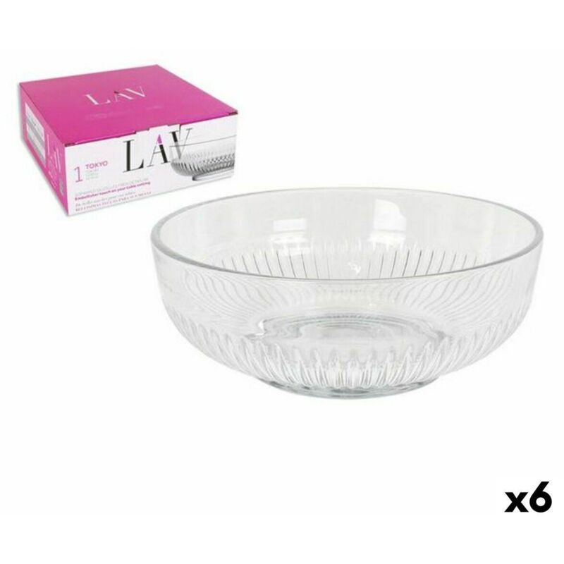 Lav Tokyo Saladier Transparent 1,5 L Set de 6