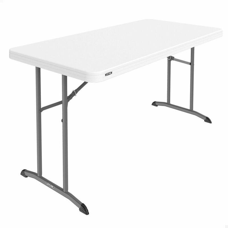 Lifetime 81186 Table pliante blanche 152x76 cm