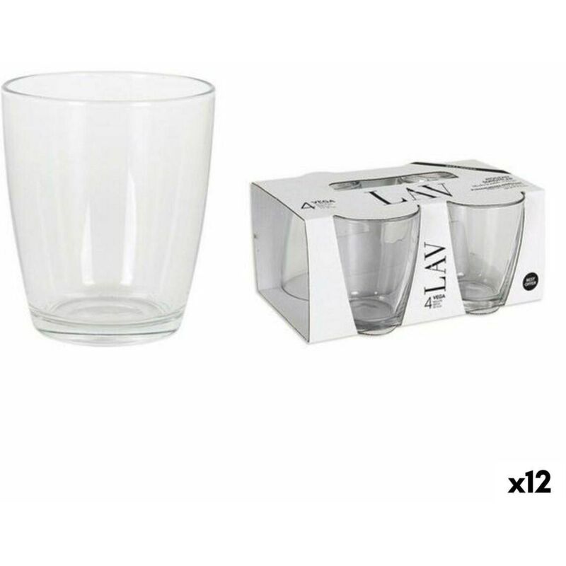 lav LAV 65357 Set de 4 verres cristal transparent 340 ml