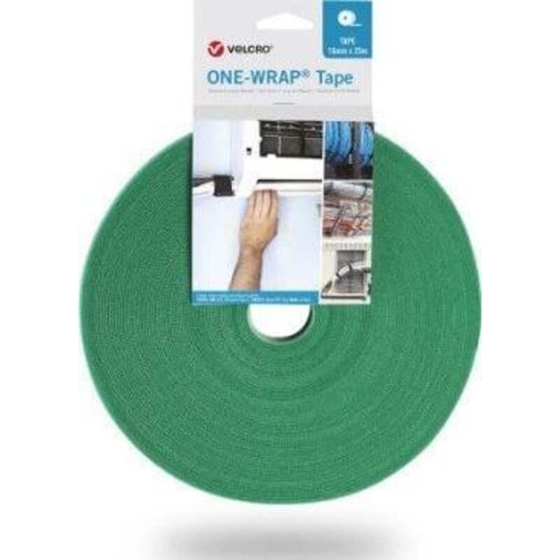 Velcro One-Wrap® ruban adhésif vert 50 mm x 25 m