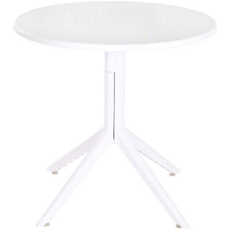 Esprit Home Table de Salle à Manger Blanc 80x80x75 cm
