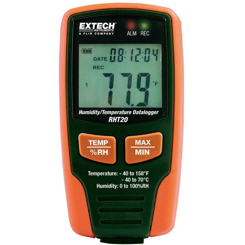 Extech RHT20 Enregistreur de données d'humidité et de température 0 % ...