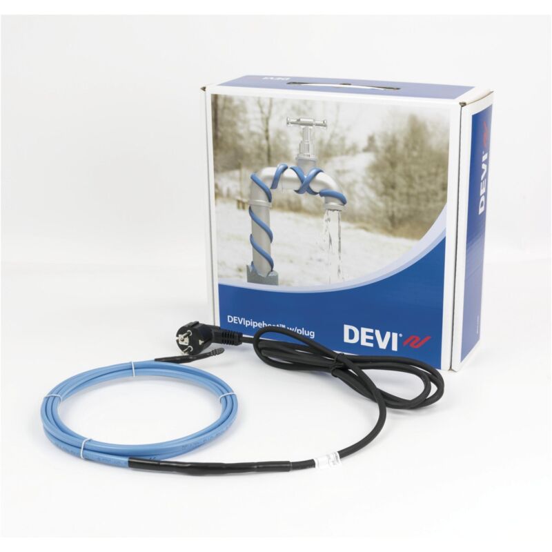 Devi Pipeheat câble chauffage autorégulant 16m noir
