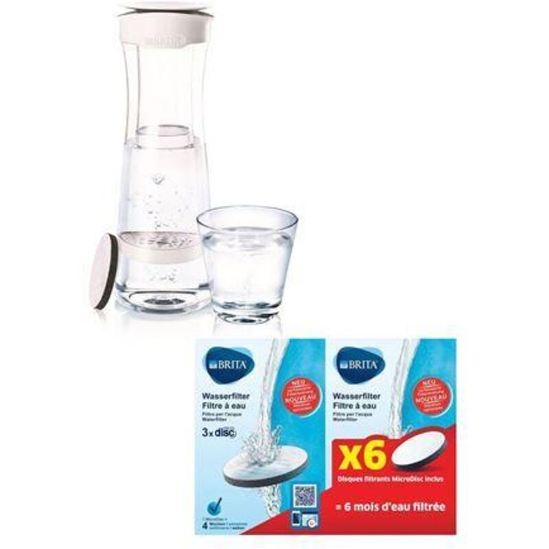 Brita Carafe et Bouteille Filtrante Gris 2,4 Litres