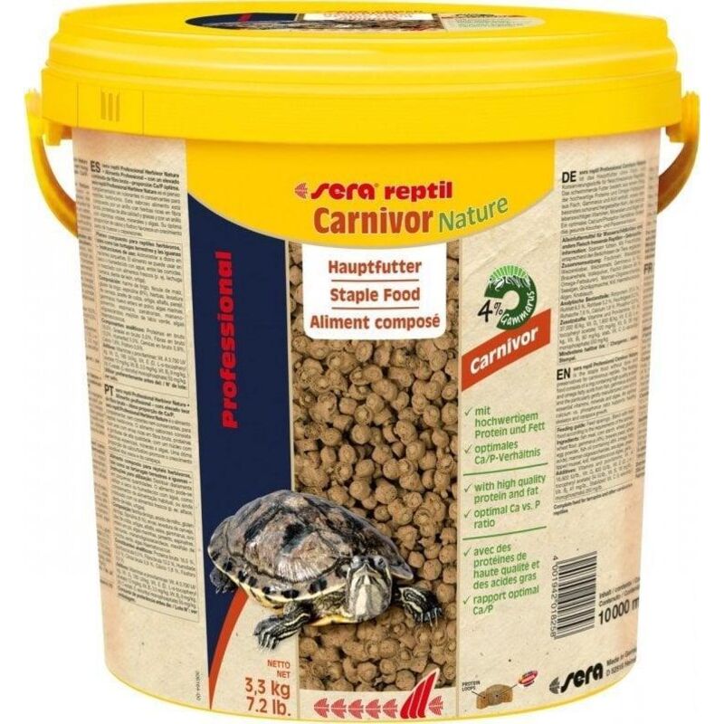 Sera Reptil Carnivor Nature alimentation reptile 10L