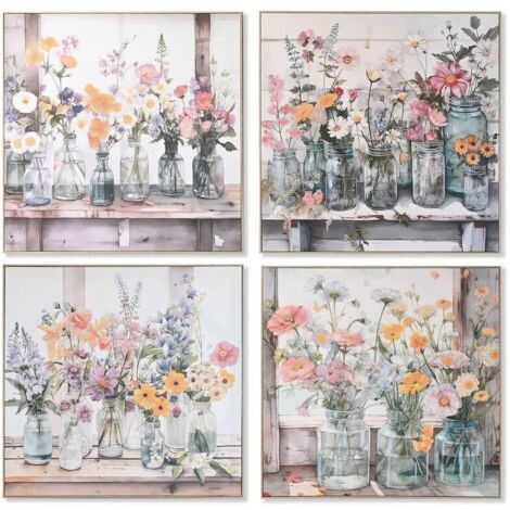 Esprit Home Shabby Chic Tableau Multicolore 80x80 cm