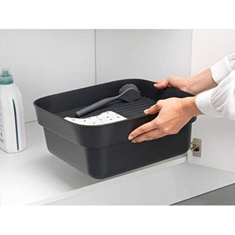 Bassine de lavage Brabantia avec plateau égouttoir gris foncé unique ...