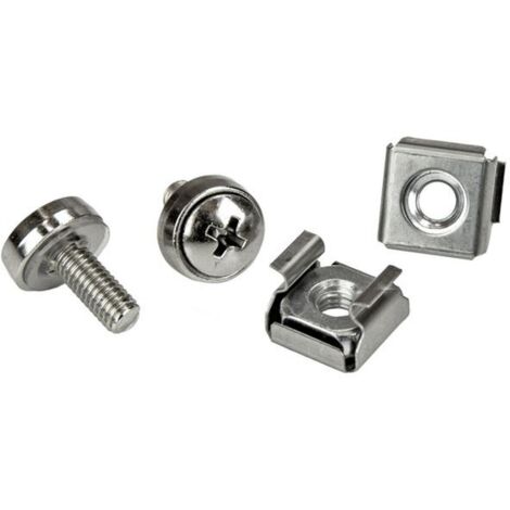 Startech Kit de vis et écrous argenté pour rack