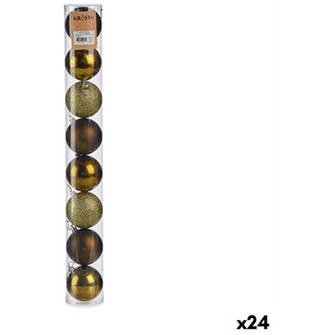 Krist Set de Boules de Noël Vert Plastique Ø 7 cm 24 Unités
