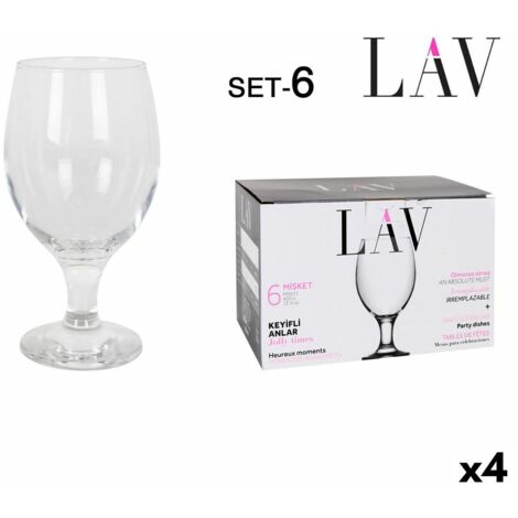 Lav Misket Set de Verres Transparent 400 ml 4 pièces