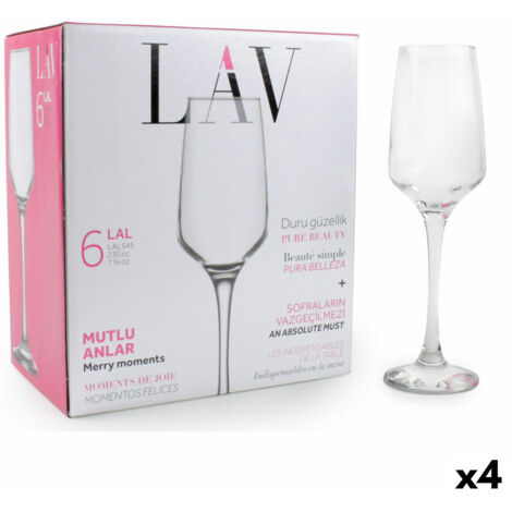 Lav Lal Set de Verres Transparent 230 ml 6 pièces