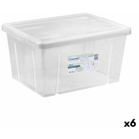 Tontarelli Linea Box Boîte de rangement transparente 6 pcs