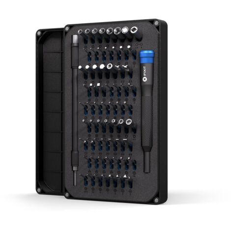 Kit d embouts Ifixit Mako Precision Bit Set Noir et Bleu complet 64 pcs ...