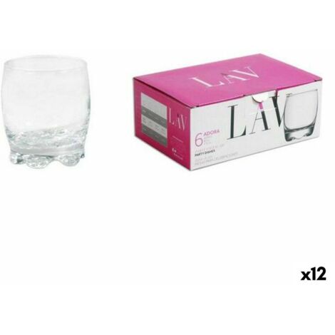 Lav 596155 Set de 12 Verres à Liqueur Transparent 80 ml