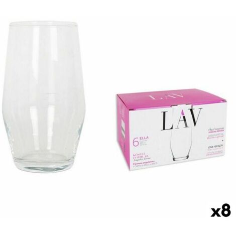 Lav Set de Verres 6 Pièces Transparent 495 ml