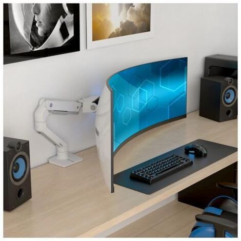 Ergotron Bras mural HX blanc support moniteur 57 pouces
