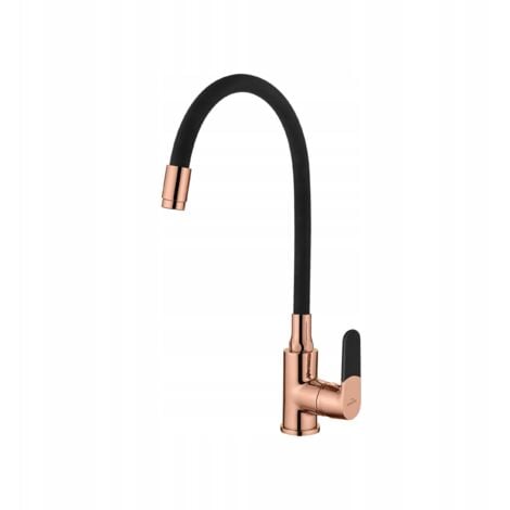 Invena MAGIC ROSE GOLD robinet noir avec aérateur intégré