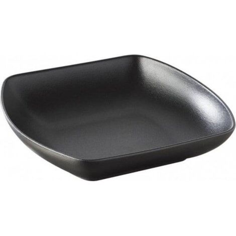 Assiette creuse noire en porcelaine Revol 20.4 cm pour table design ...
