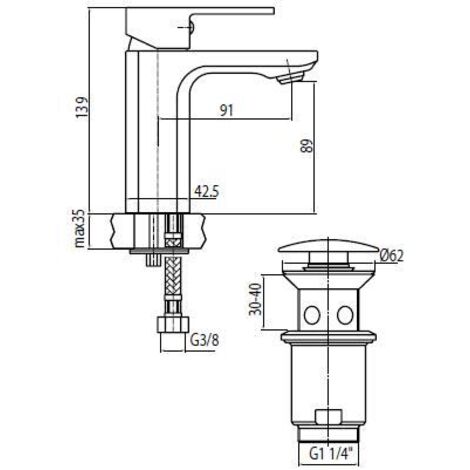 Valvex Loft robinet de lavabo chromé élégant et fonctionnel