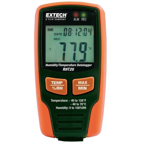 Extech RHT20 Enregistreur de données d'humidité et de température 0 % ...