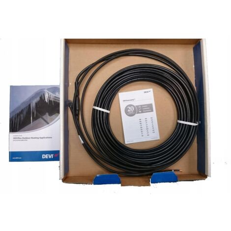 Devi Câbles chauffants 12 m 250 W noir durable