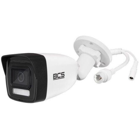 BCS Caméra de surveillance IP tubulaire blanche 6 Mpx