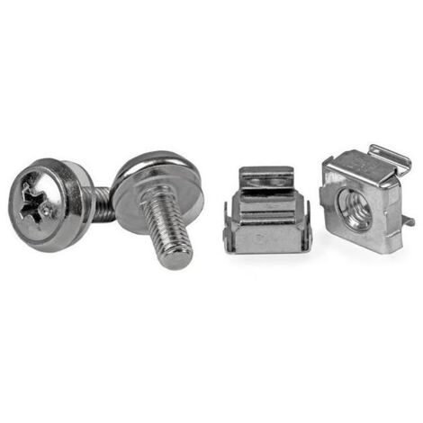 StarTech.com Paquet de 50 vis de montage et écrous cage M5 pour armoire ...