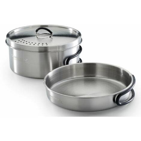 Campingaz Topf-Set Trekking Kit 3-teilig edelstahl 1 Topf+ 1 Deckel+ 1 ...