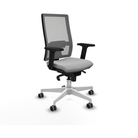 Chaise de bureau ergonomique grise pour le télétravail à la maison ...