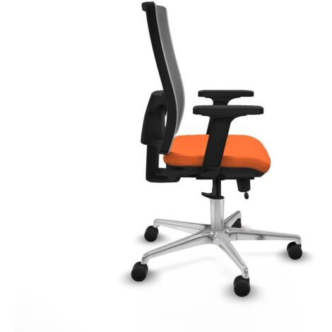 Siège ergonomique de bureau contre le mal de dos Hornas orange ...